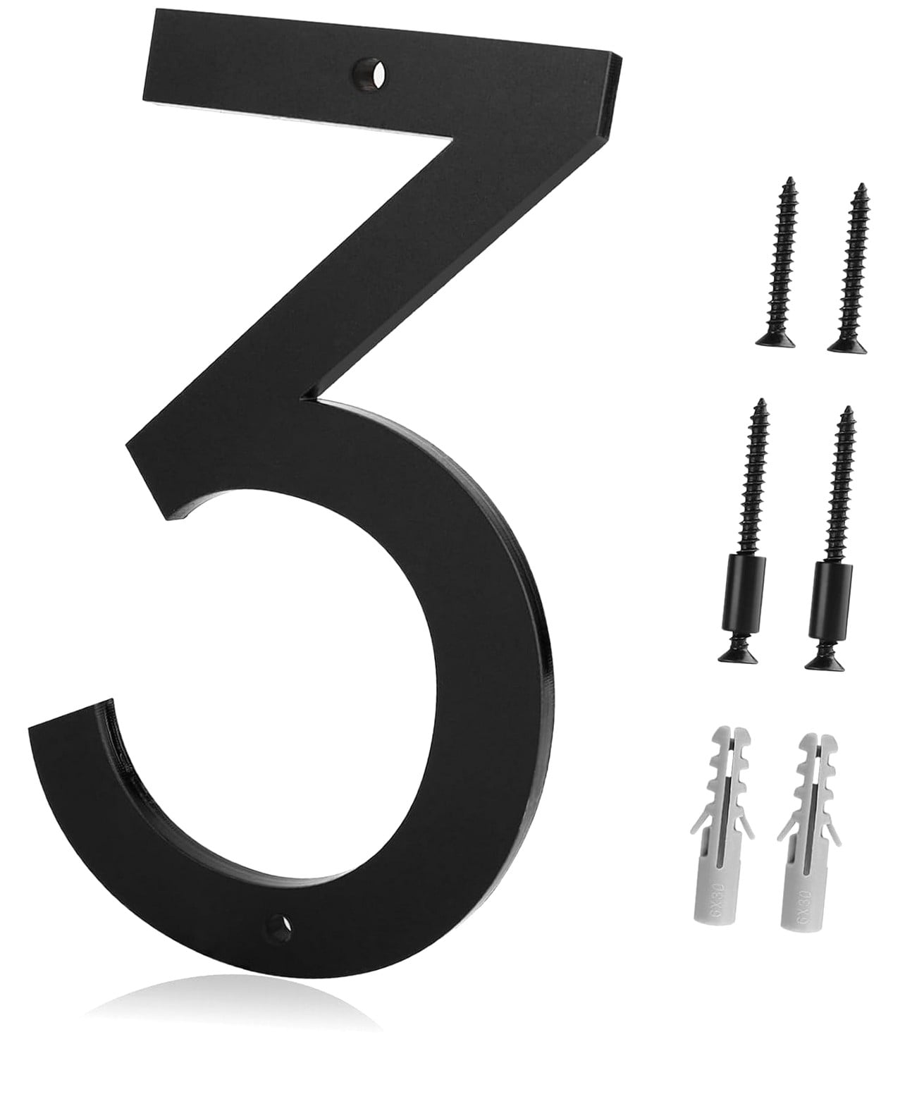 SKYSONIC 5 Inch Address Numbers for House 3 Installation With Screw Set ...