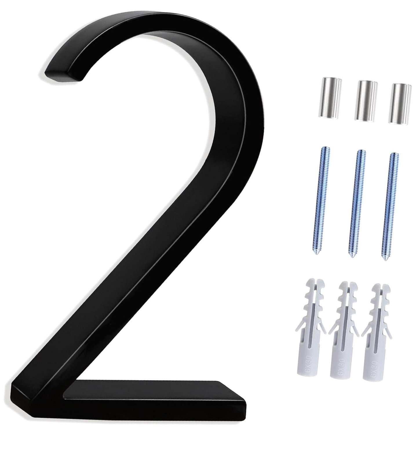 SKYSONIC 5 Inch House Numerals, Metal Door Numbers, Mailbox Digits with ...
