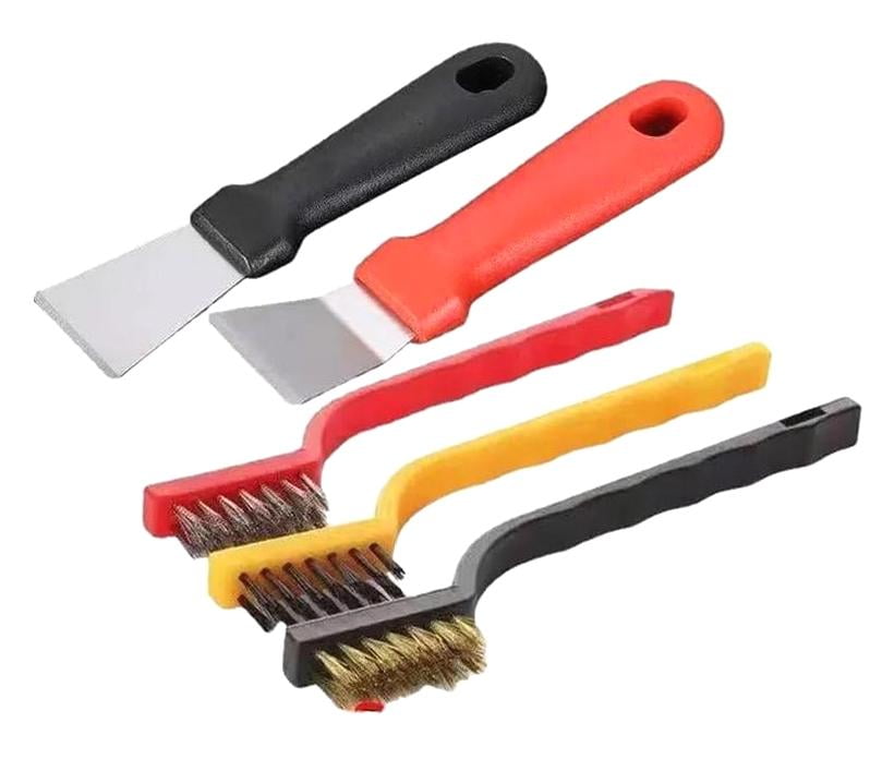 SKYSONIC 5-Piece Stainless Steel Kitchen Stove Cleaning Scraper Set ...