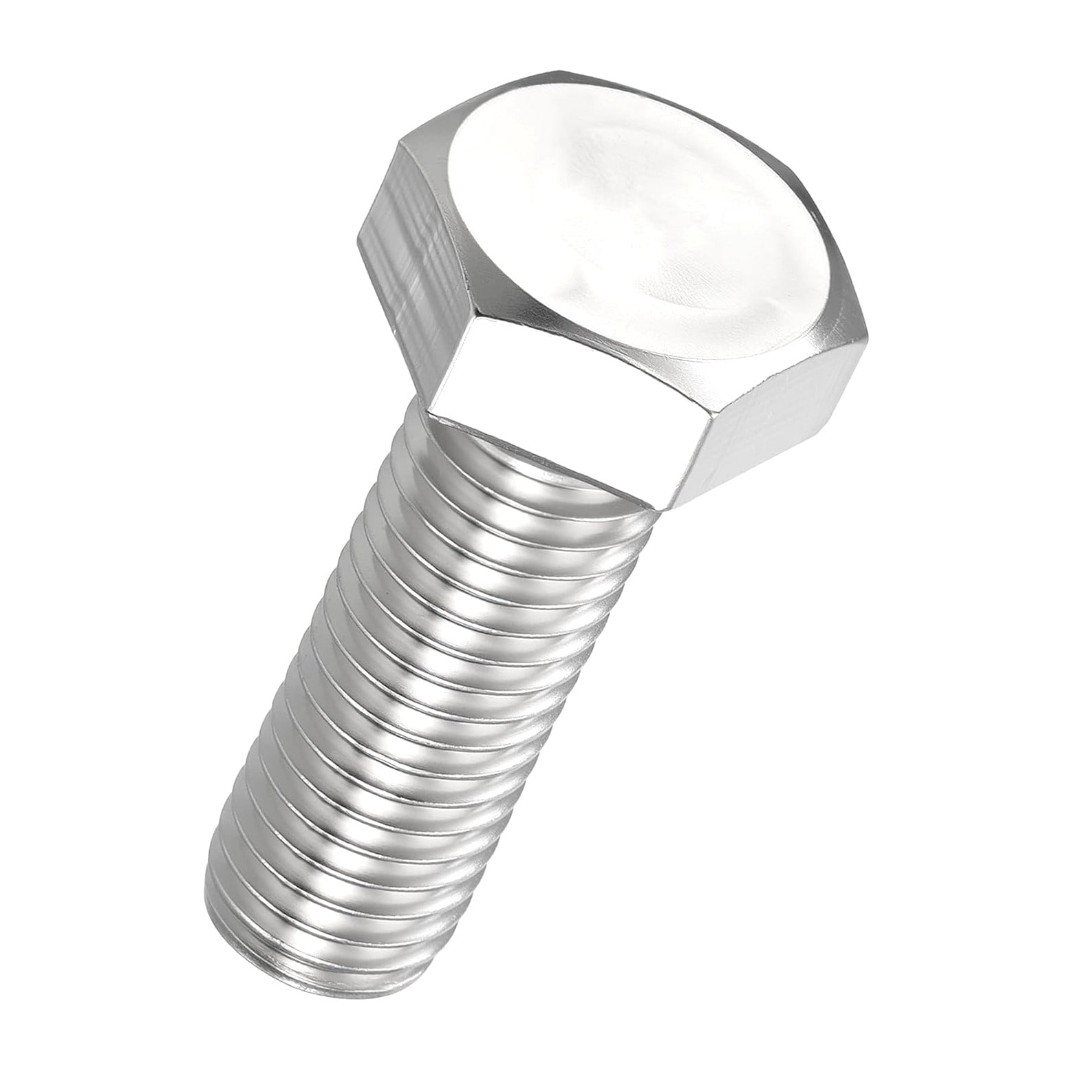 SKYSONIC 5 Pieces Hex Screws Bolts - [M12-1.75x35] 304 Steel Grade A2 ...