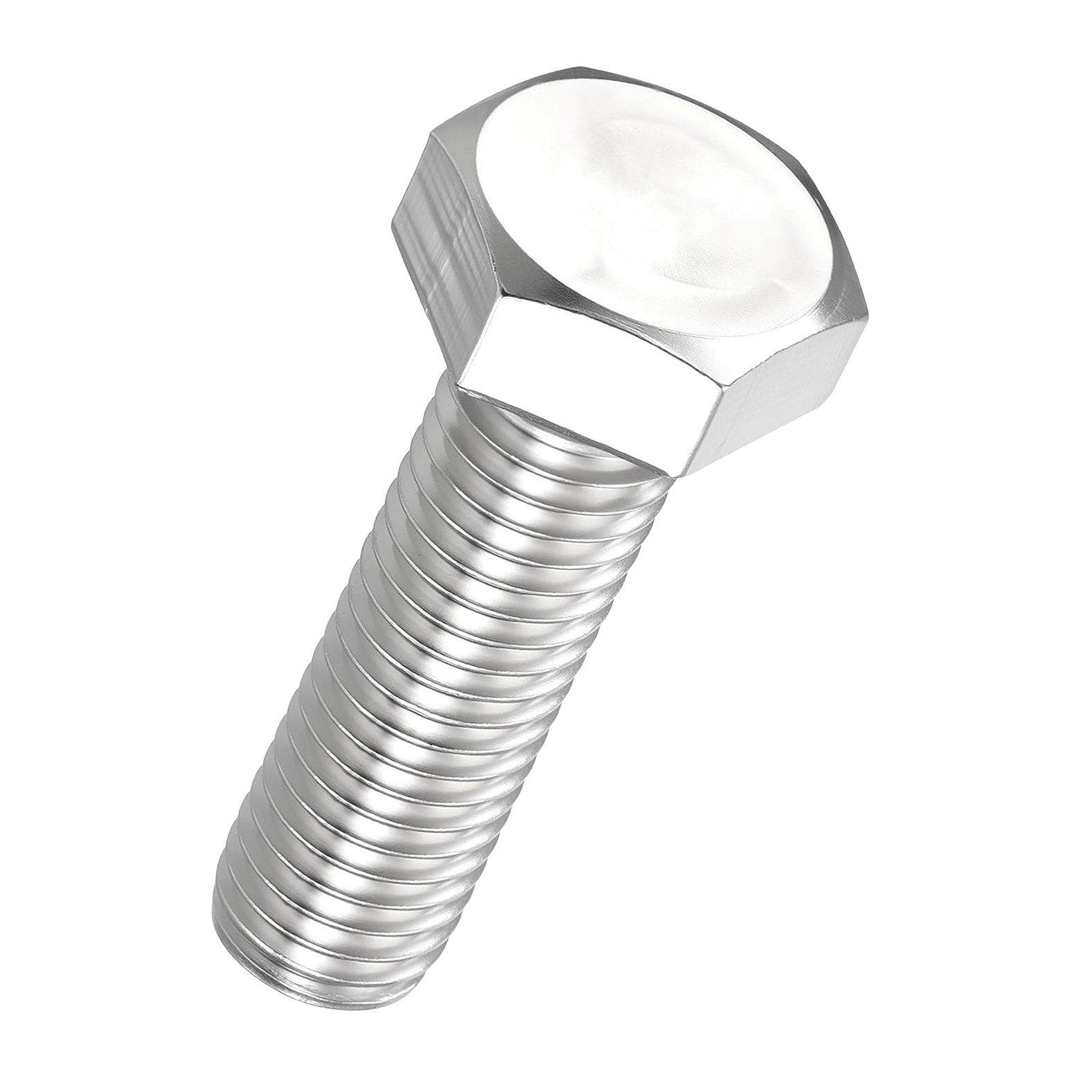 SKYSONIC 5 Pieces Hex Screws Bolts - [M12-1.75x40] 304 Steel Grade A2 ...