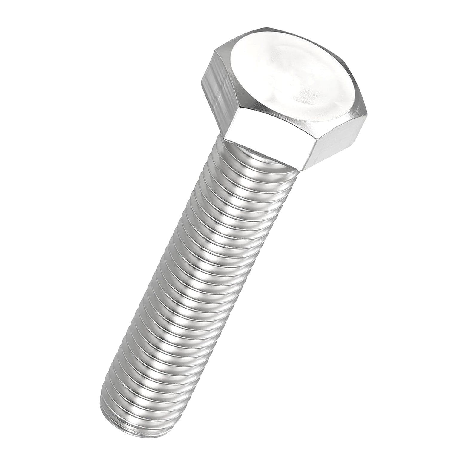 SKYSONIC 5 Pieces Hex Screws Bolts - [M12-1.75x55] 304 Steel Grade A2 ...