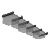 SKYSONIC 6 Pack Overhead Storage Bin Rack, Ceiling Racks for Utility ...