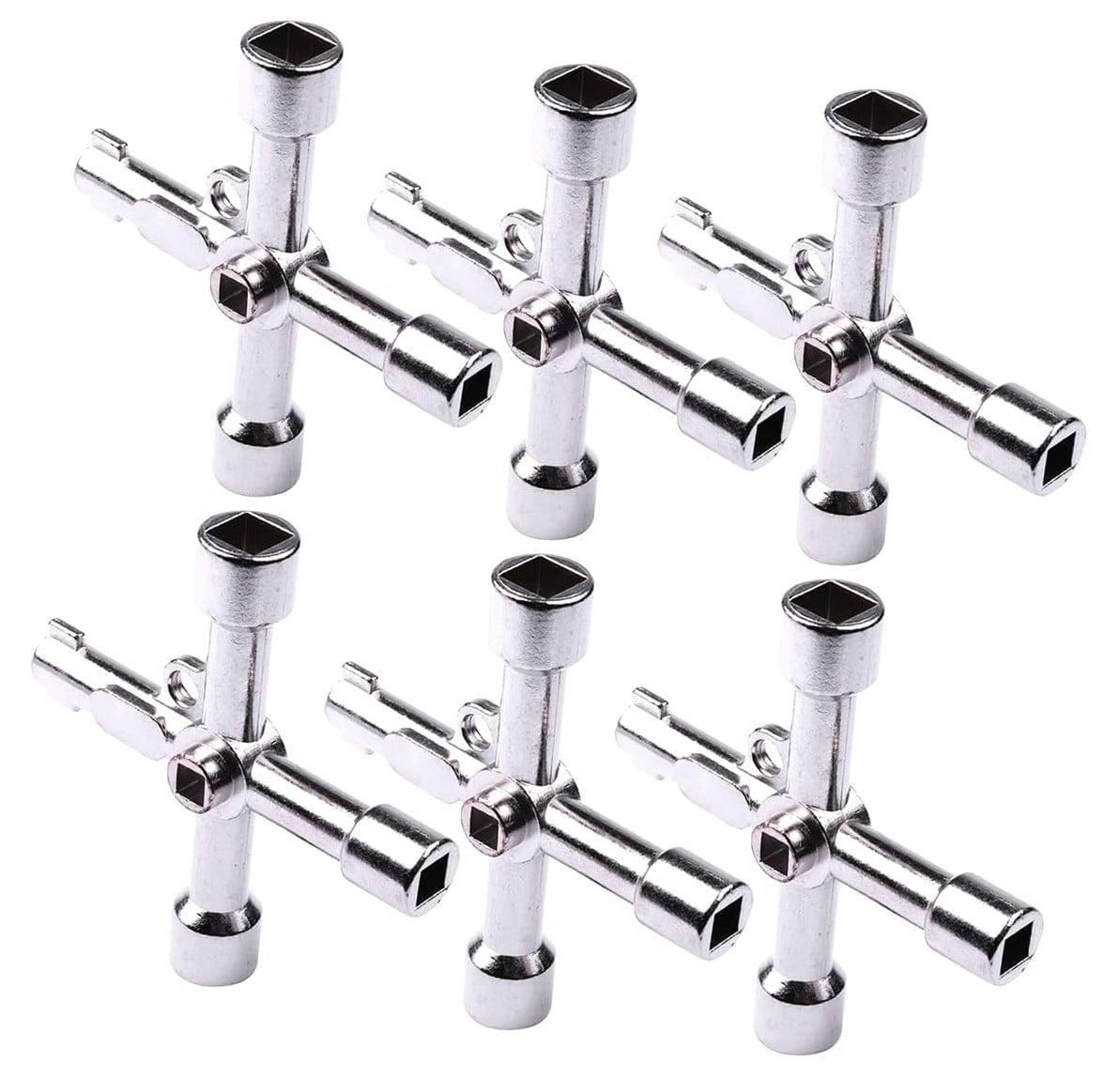 SKYSONIC 6-Piece Electrical Cabinet Key Set, Surface Polished -Rust 4 ...