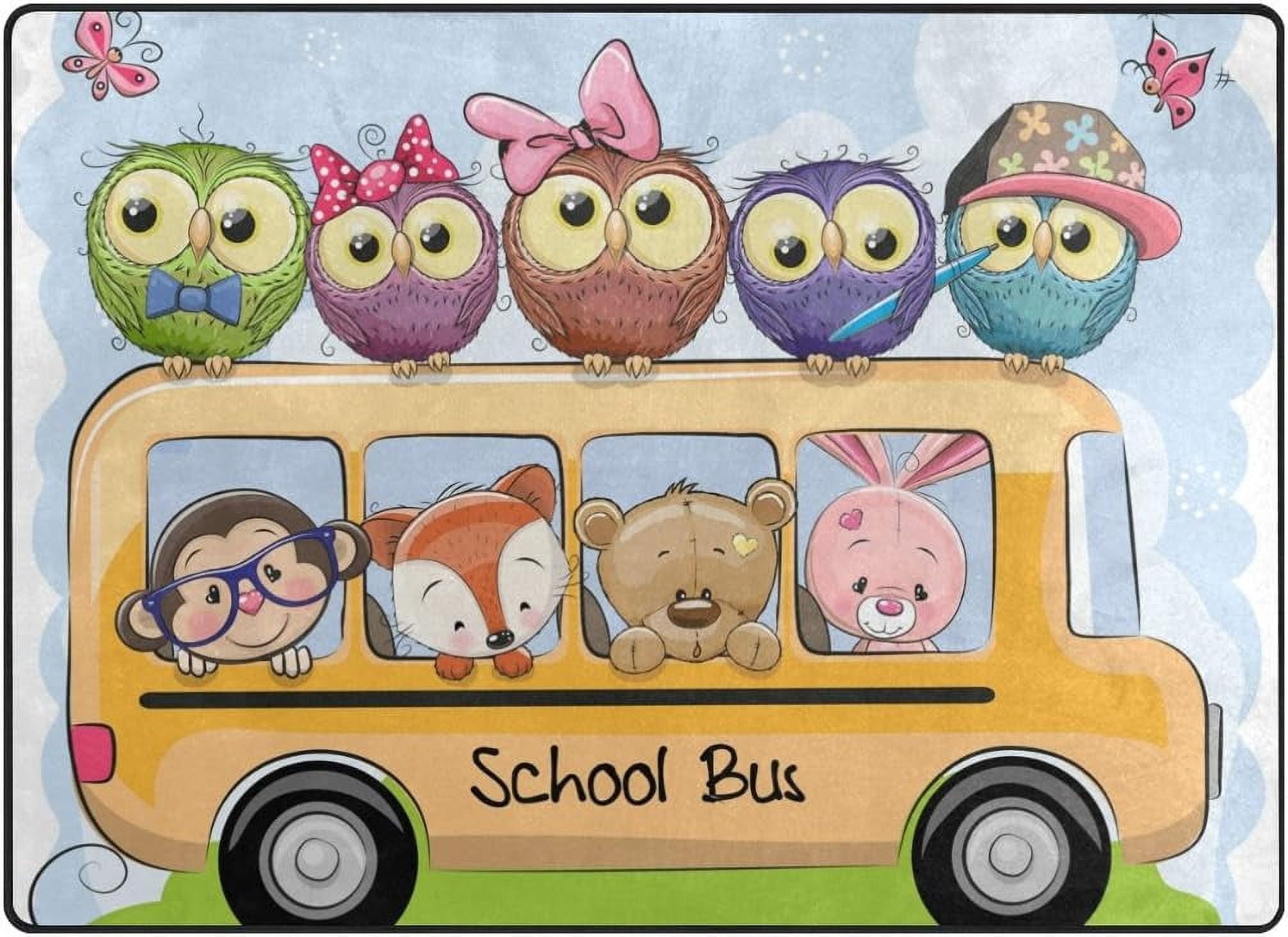 SKYSONIC 80x58 inches Lightweight Soft Area Rug Mat Indoor Floor Rugs ...