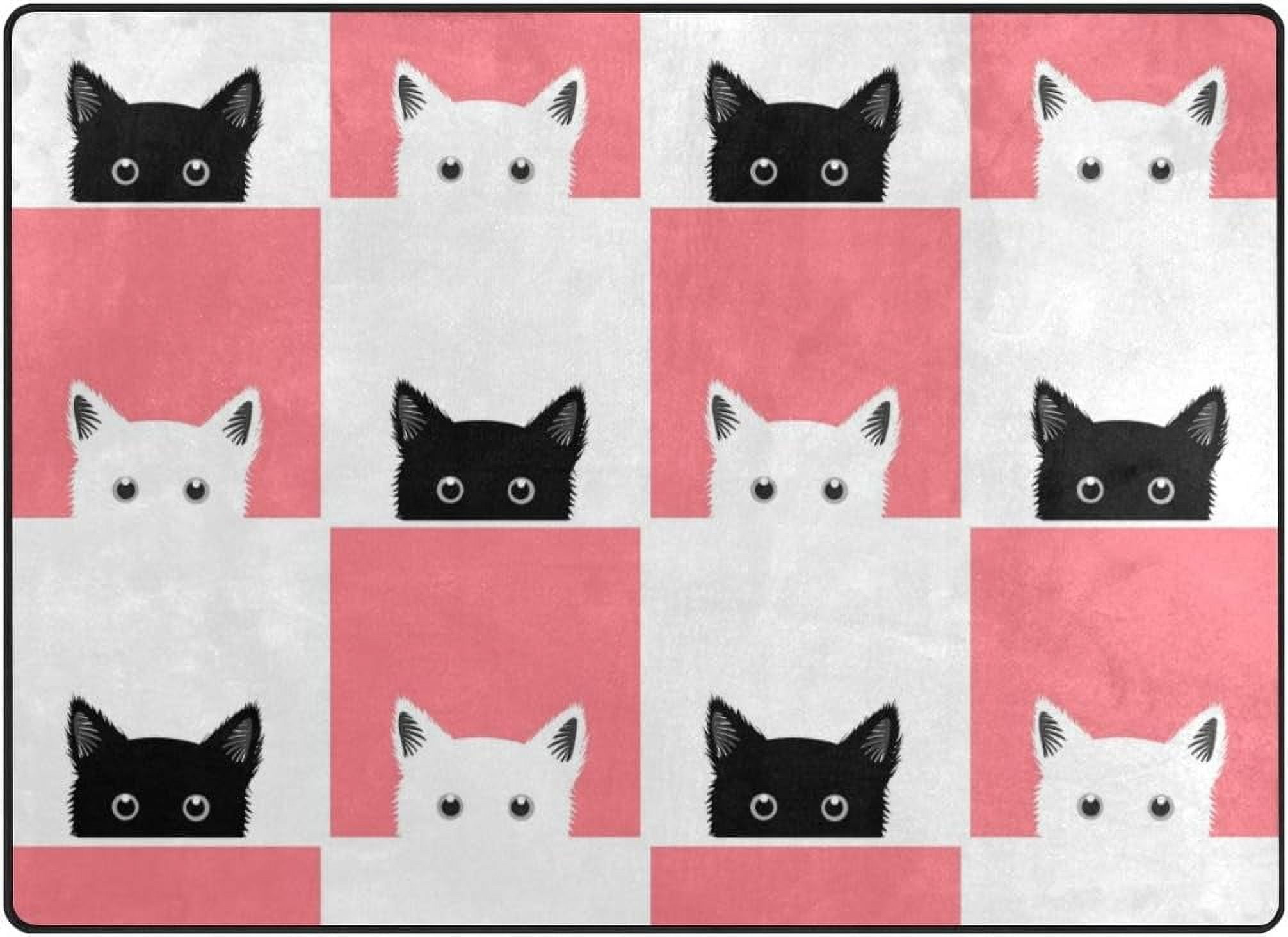 SKYSONIC 80x58 inches Lightweight Soft Area Rug Mat Indoor Floor Rugs ...