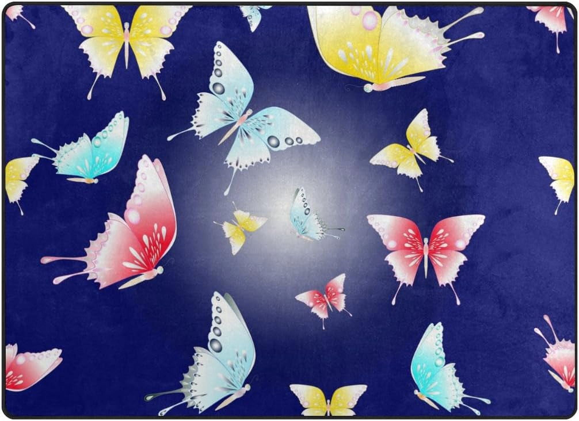 SKYSONIC 80x58 inches Lightweight Soft Area Rug Mat Indoor Floor Rugs ...