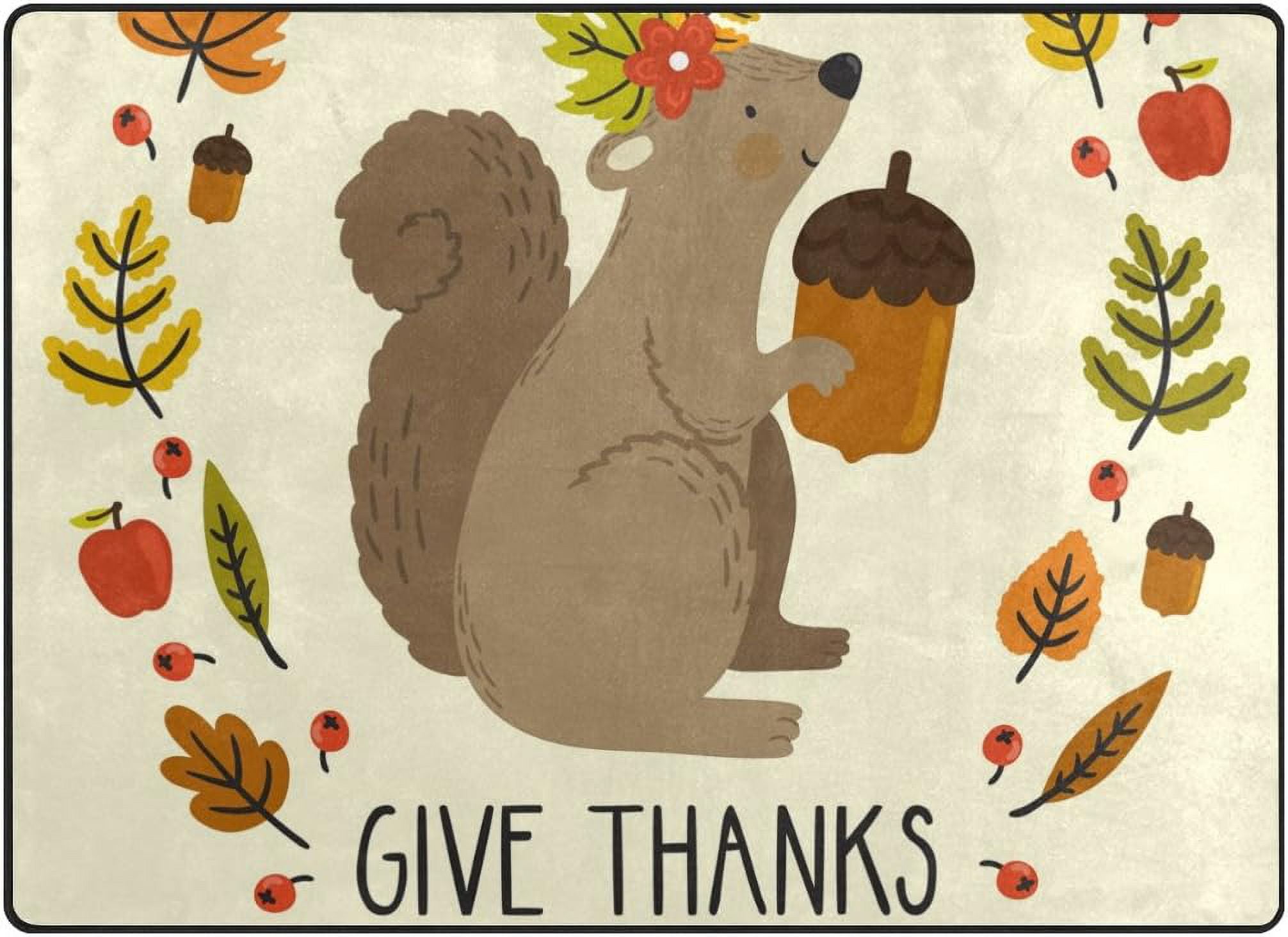 SKYSONIC 80x58 inches Lightweight Soft Area Rug Mat Indoor Floor Rugs ...