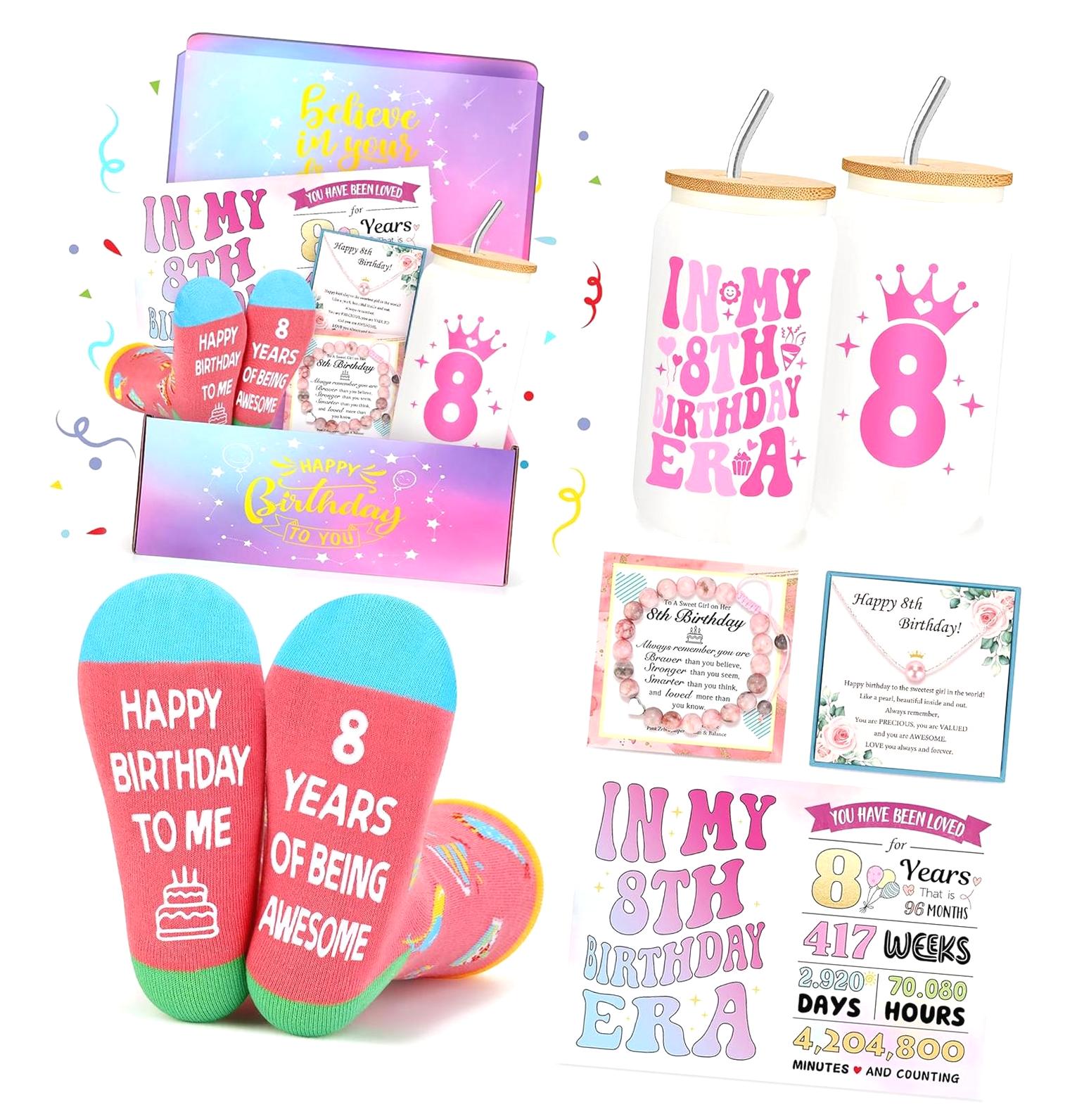 SKYSONIC 8th Birthday Celebration for Girls - Trendy 8-Year-Old Girl ...