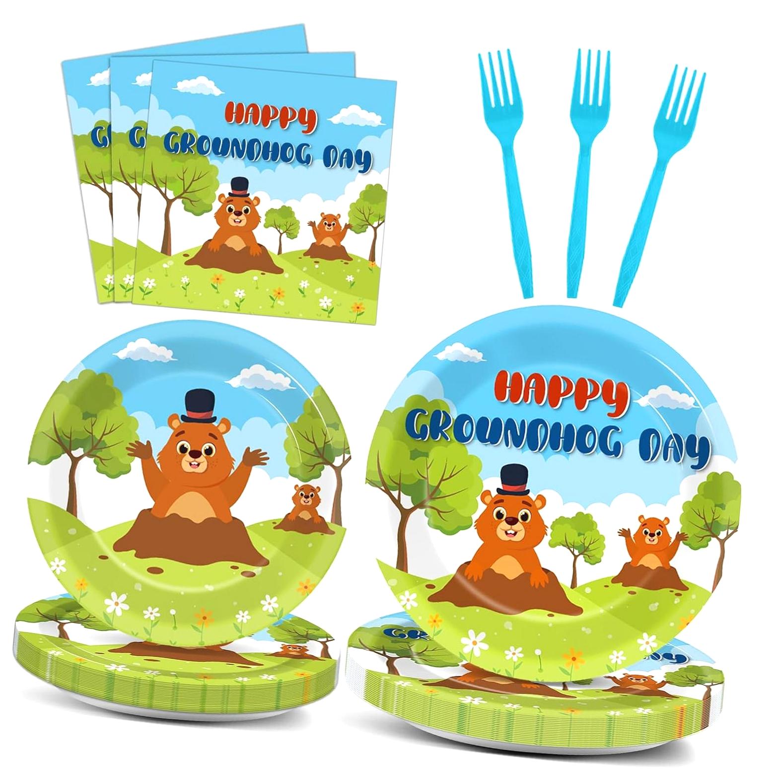SKYSONIC 96-Piece 90's Celebration Paper Plates and Napkins for ...