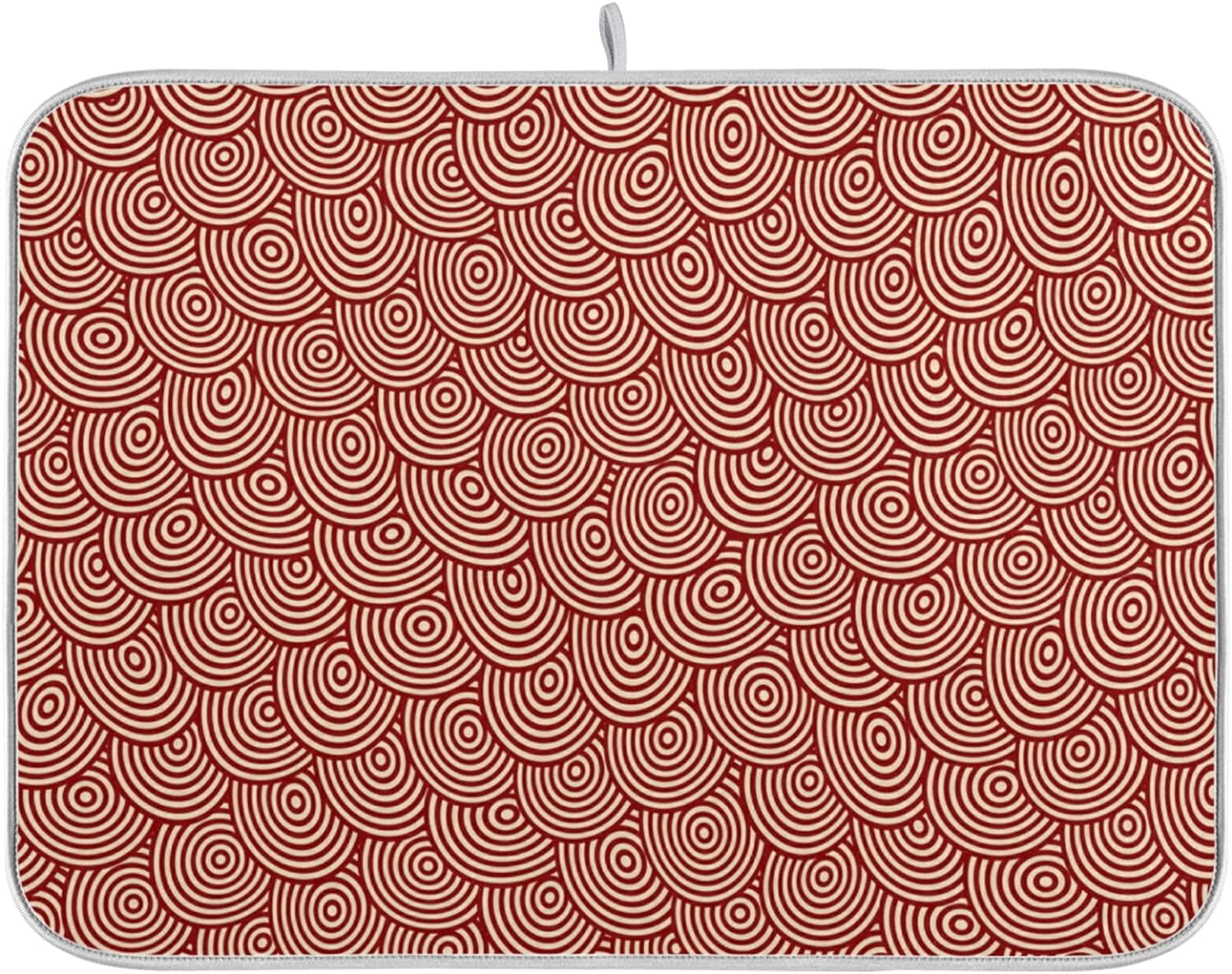 SKYSONIC Absorbent Dish Drying Mat Circle Kitchen Counter Mat Protector ...