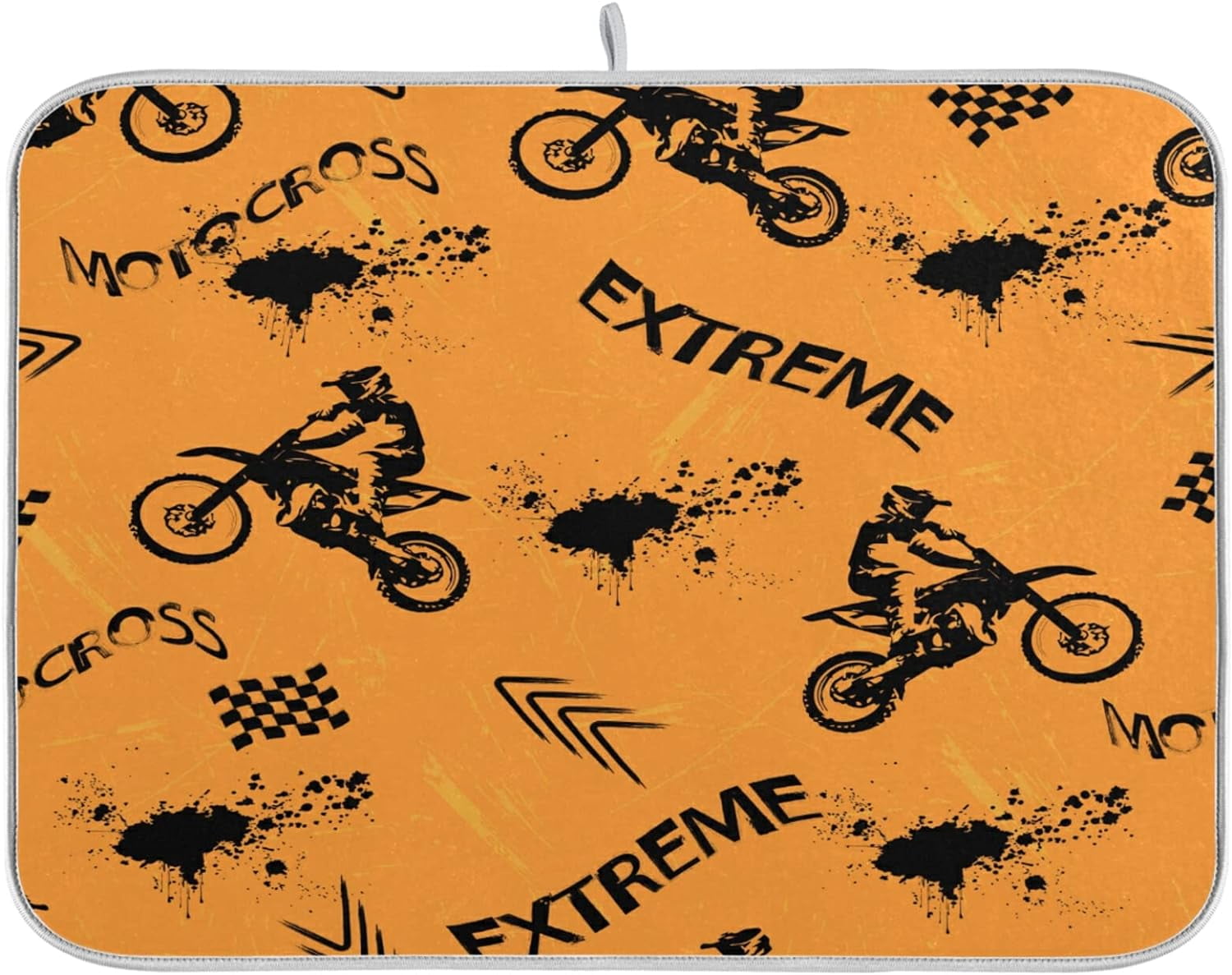 SKYSONIC Absorbent Dish Drying Mat Guys With Motocross And Grunge ...