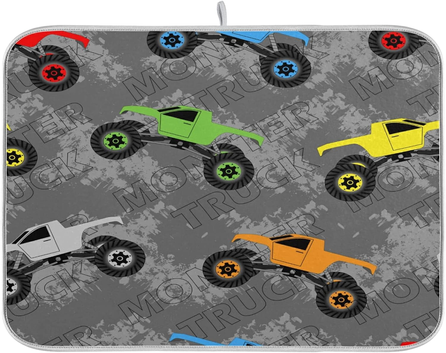 SKYSONIC Absorbent Dish Drying Mat Monster Track Kitchen Counter Mat ...