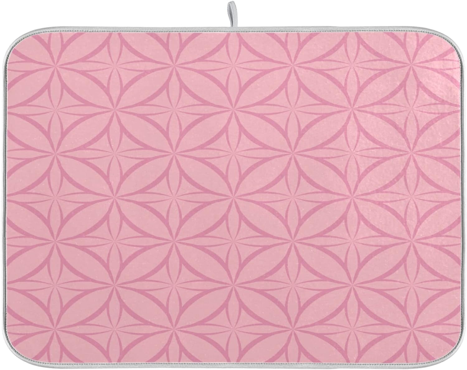 SKYSONIC Absorbent Dish Drying Mat Pink Kitchen Counter Mat Protector ...