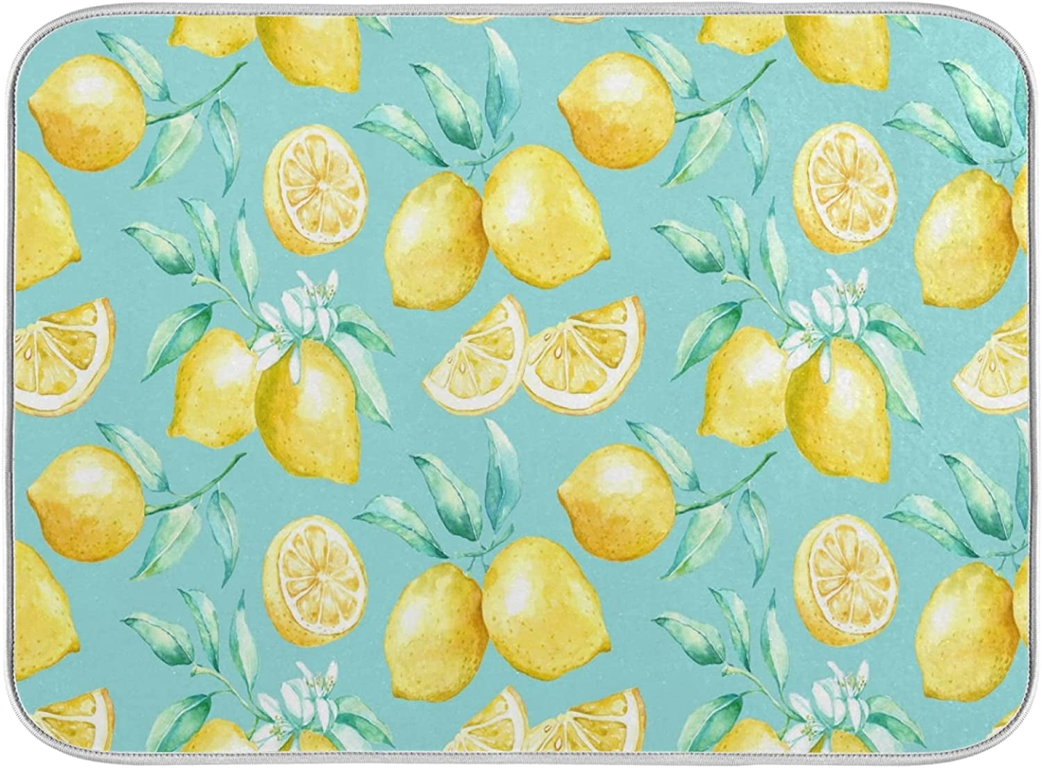 SKYSONIC Absorbent Reversible Microfiber Dish Drying Mat and Protector ...