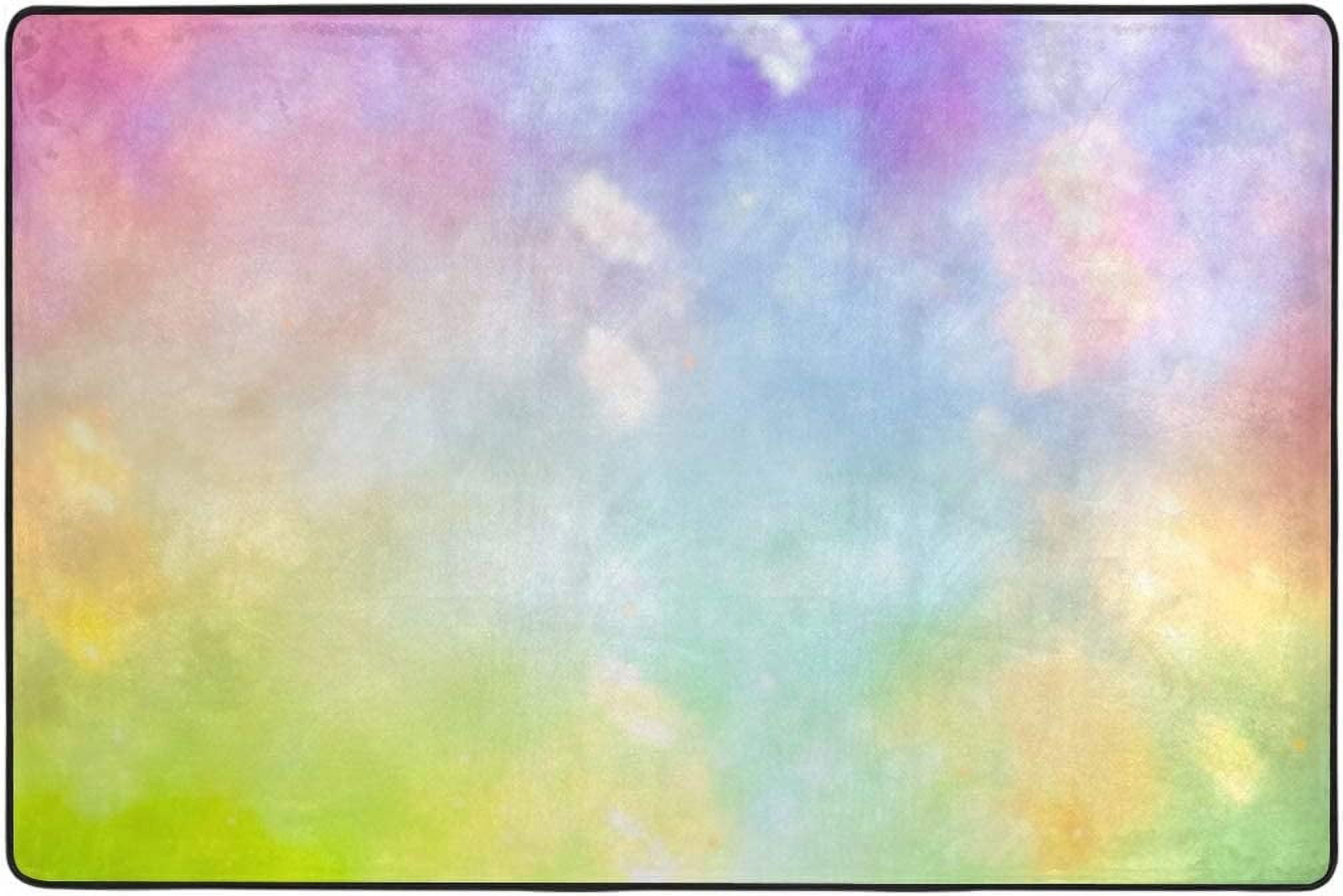 SKYSONIC Abstract Airy Background Area Rug Carpet for Living Room ...