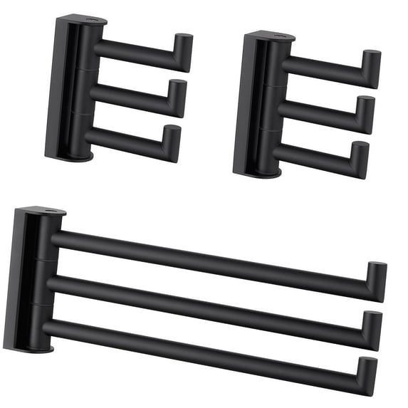 SKYSONIC Angle 3 Bars Folding 2 Pack with Triple Holder (Matte ...