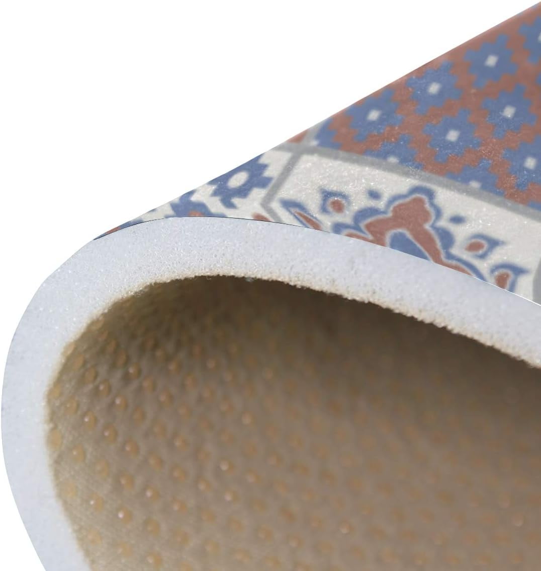 SKYSONIC Area Rug Pad Indian Elephant Patchwork Nursery Rugs Floor Mat ...