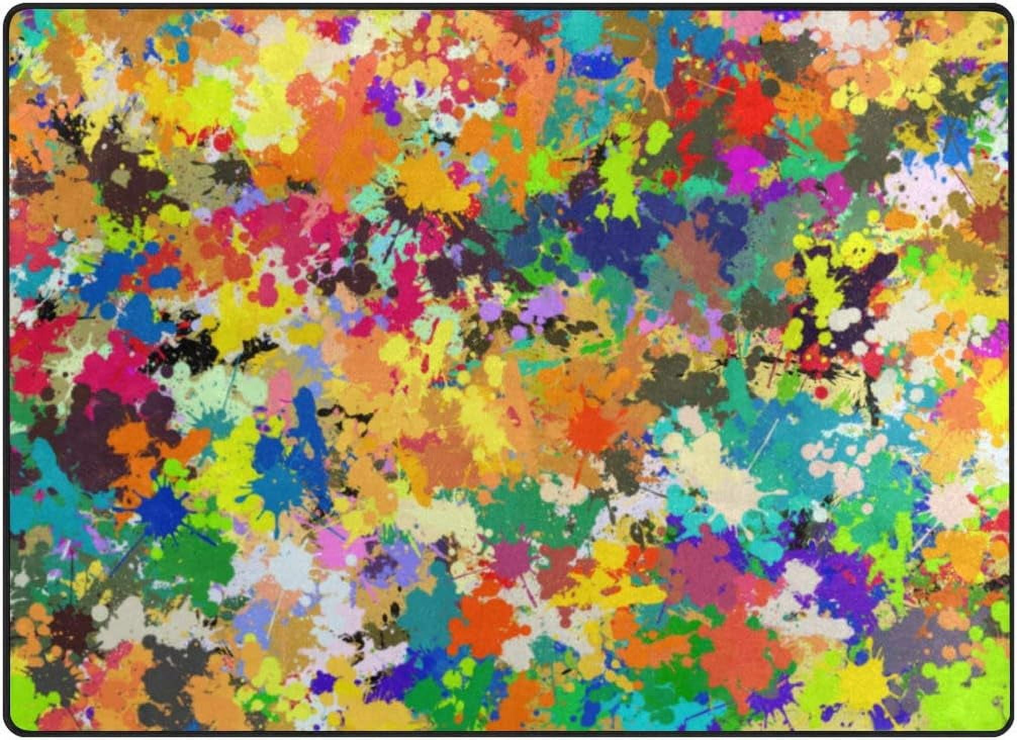 SKYSONIC Area Rug Pad Watercolorart Painting Nursery Rugs Floor Mat for ...