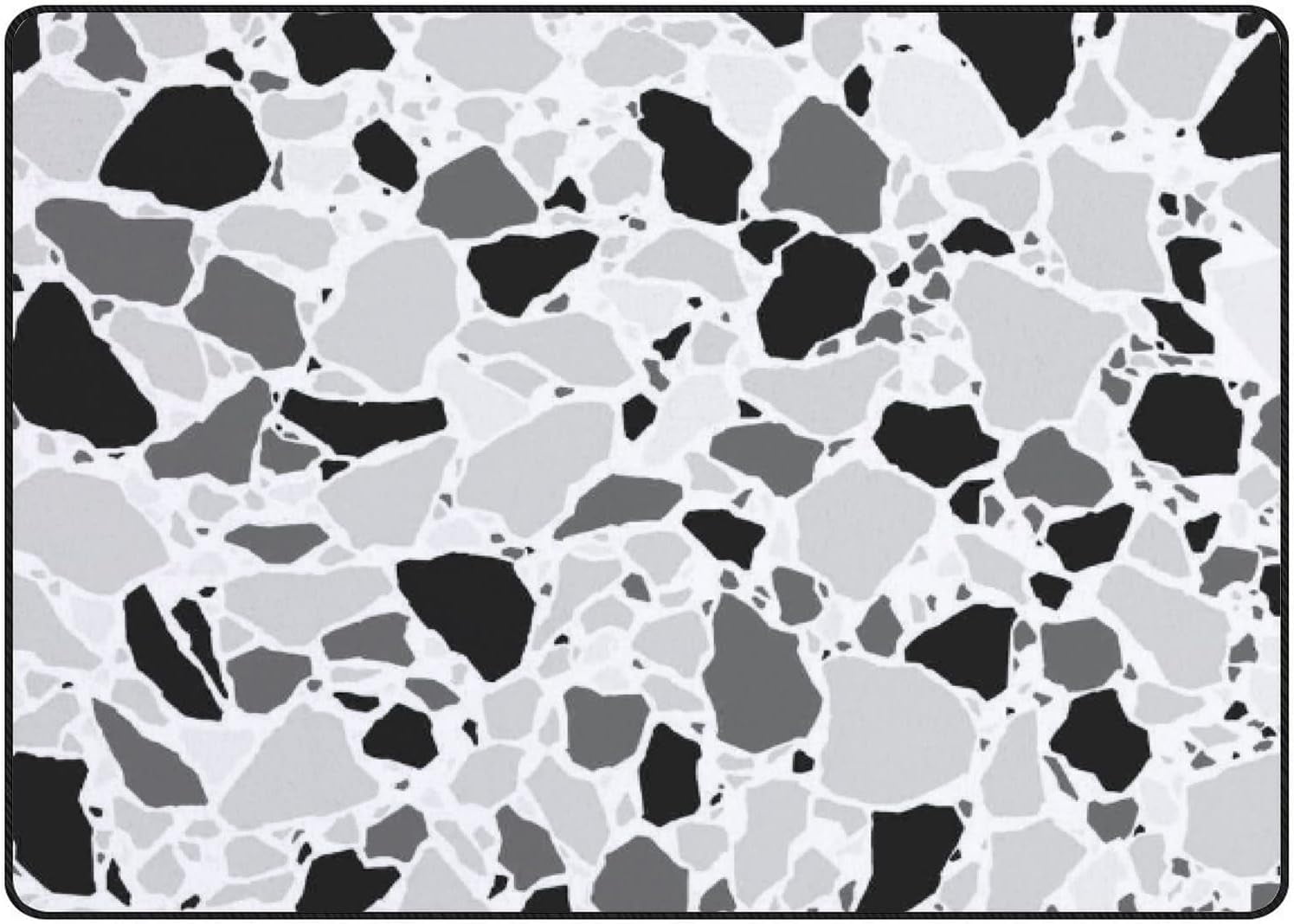 SKYSONIC Area Rug Terrazzo Flooring Pattern Nursery Rug Floor Mat Kids ...