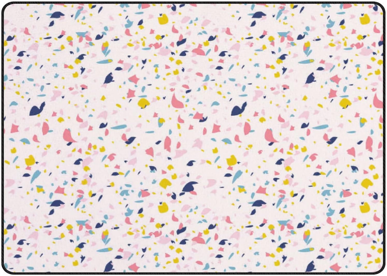 SKYSONIC Area Rug Terrazzo Pattern Nursery Rug Floor Mat Kids Playing ...