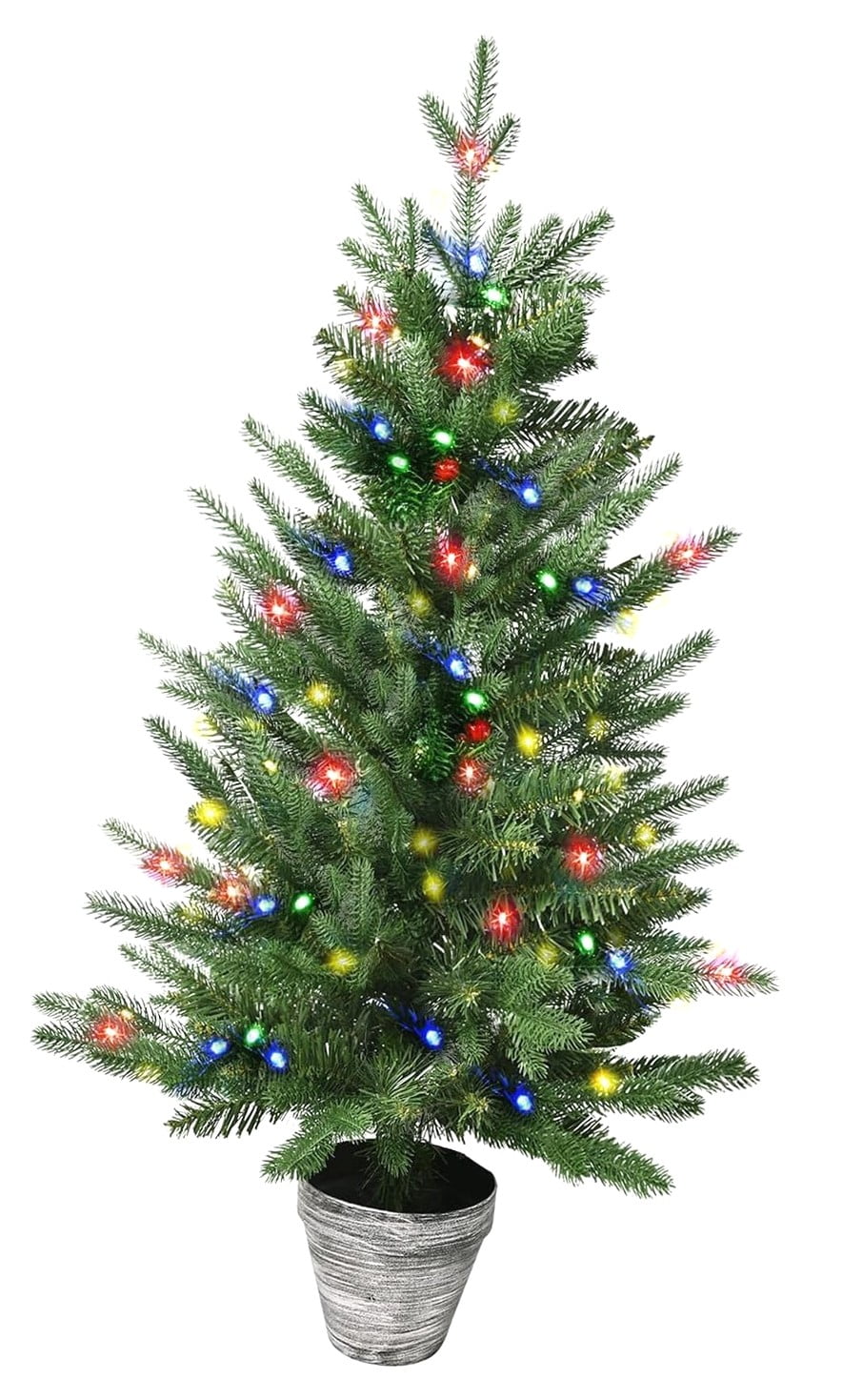 SKYSONIC Artificial Christmas Tree for Porch Decor, Touch Topiary ...