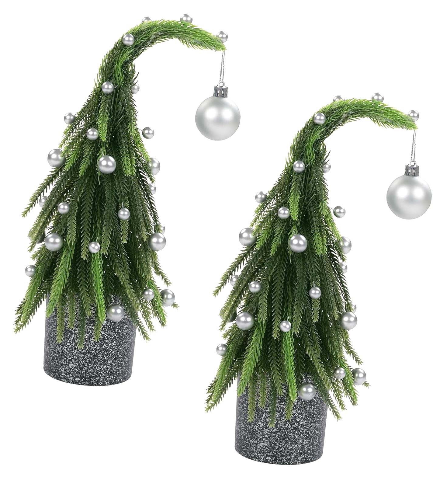SKYSONIC 'Artlines 2 Pieces Small Artificial Christmas Tree, 12 Inch ...