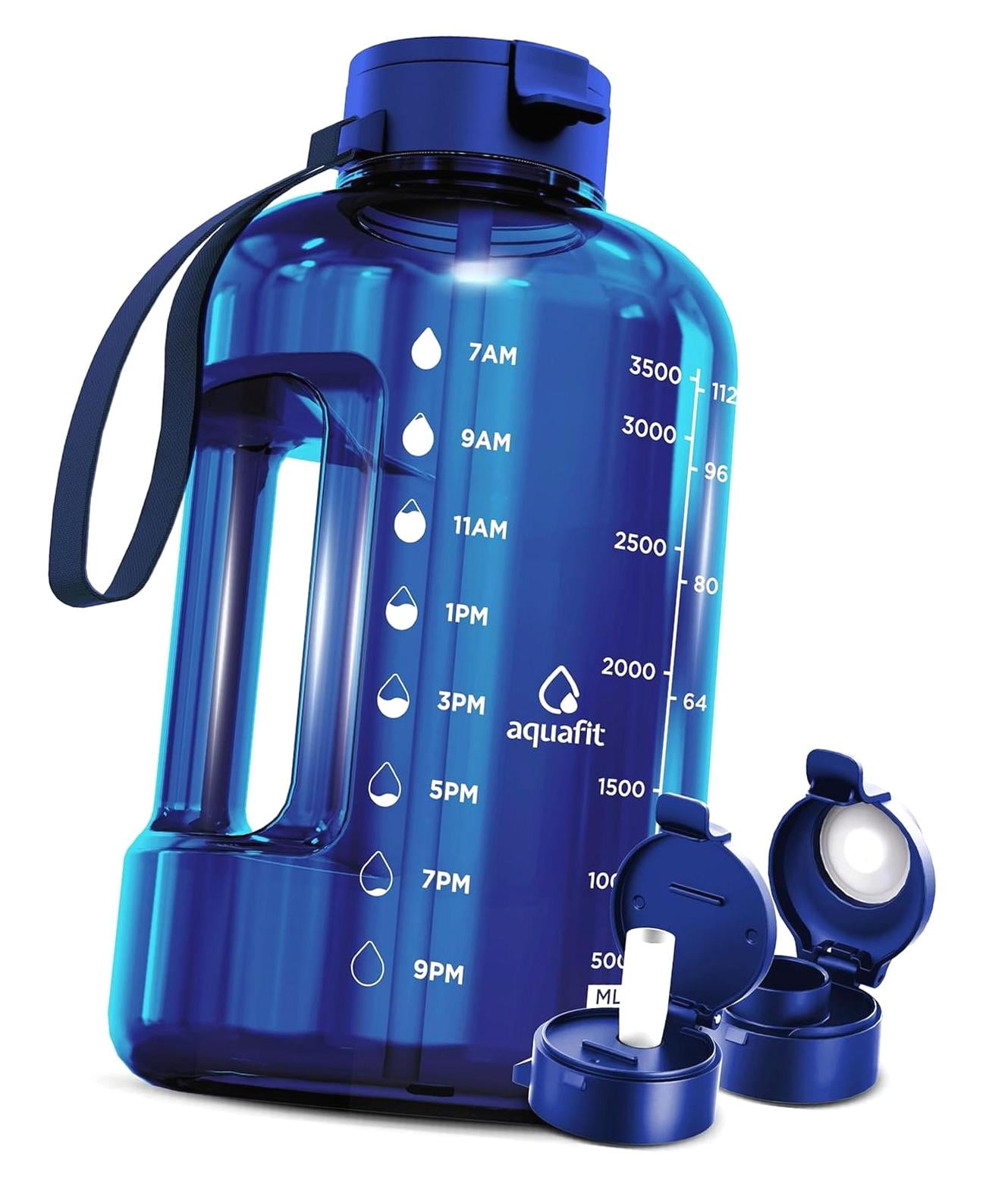 SKYSONIC Athletic Inspirational Water Bottle With Drinking Schedule ...