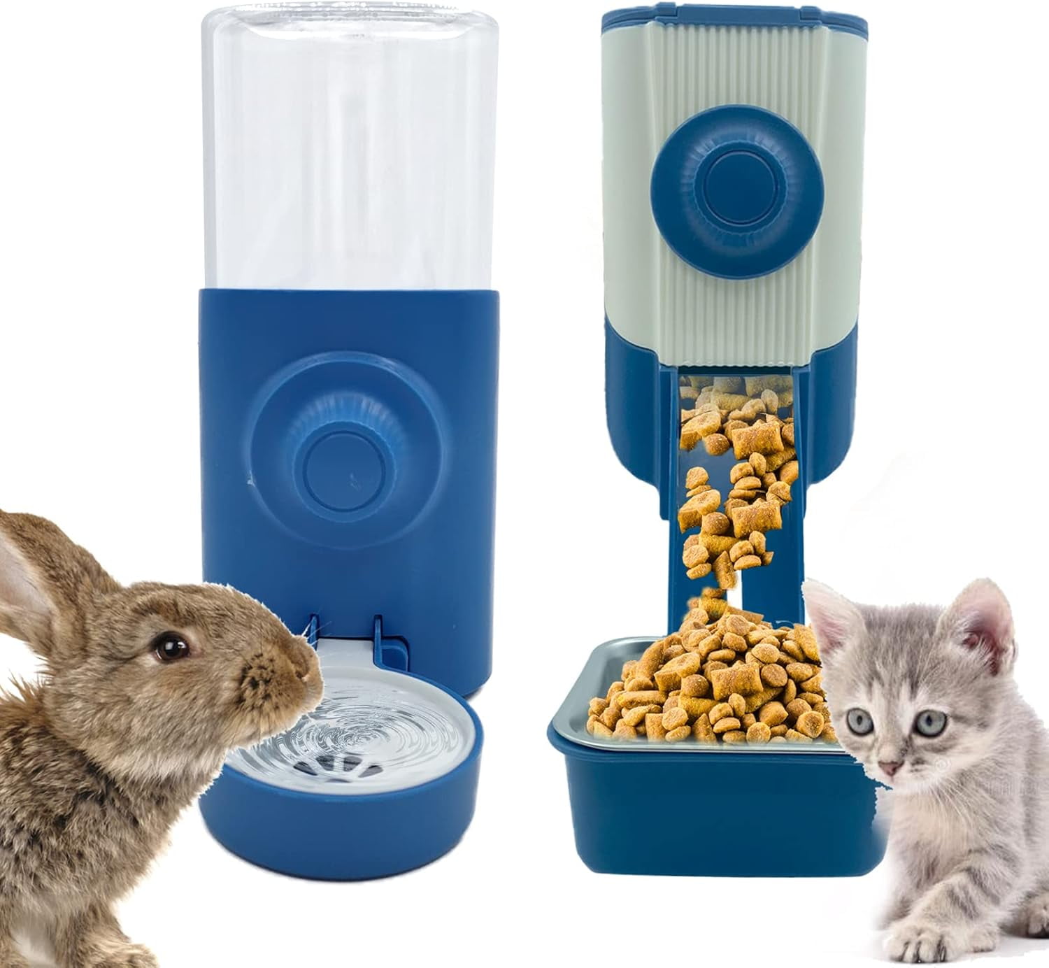 SKYSONIC Automatic Rabbit Feeder Water,Hanging Gravity Auto Food ...