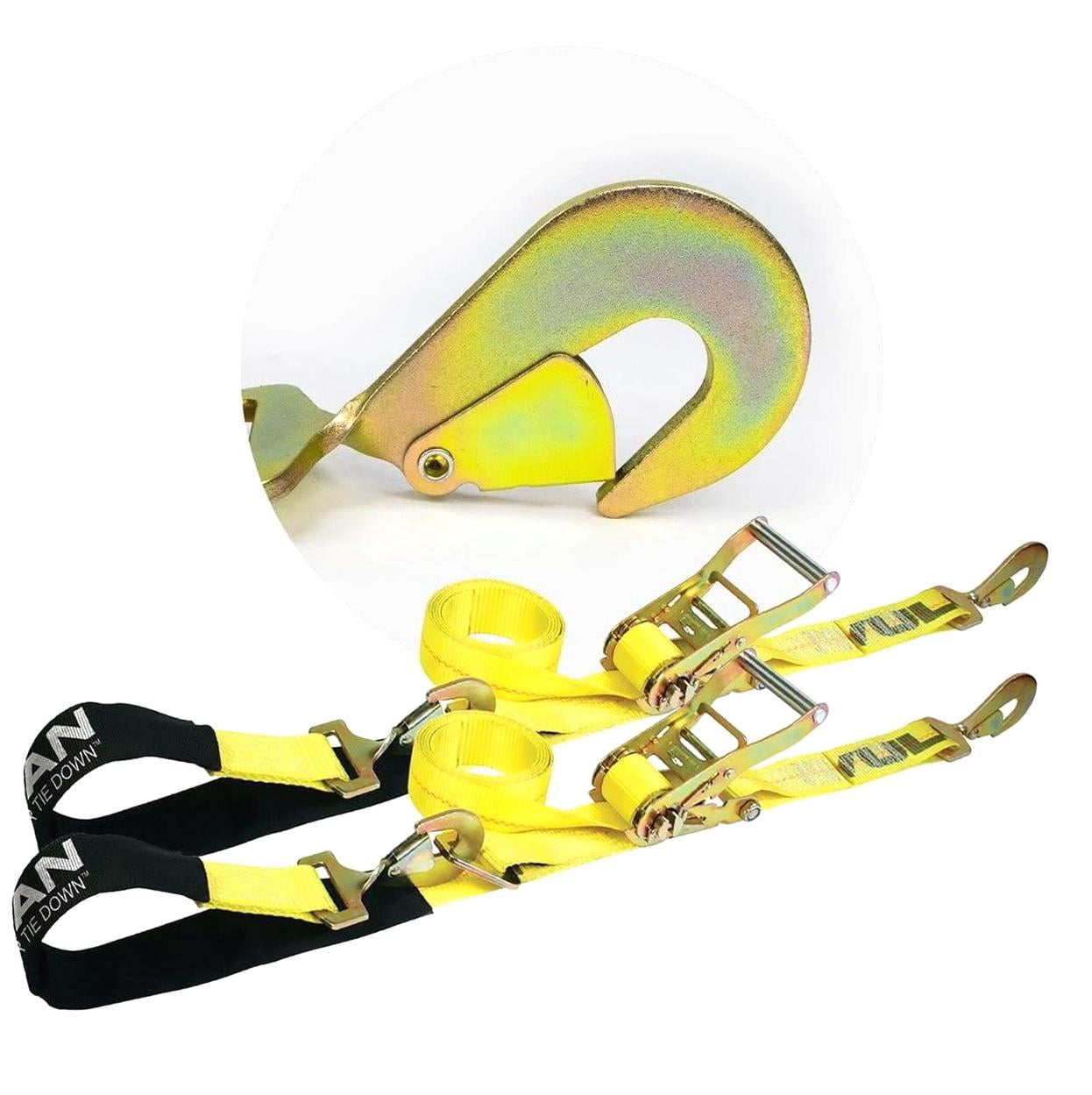 SKYSONIC Axle Combo Strap Kit - 2 Inch - Classic Yellow - 3,300 Pound ...