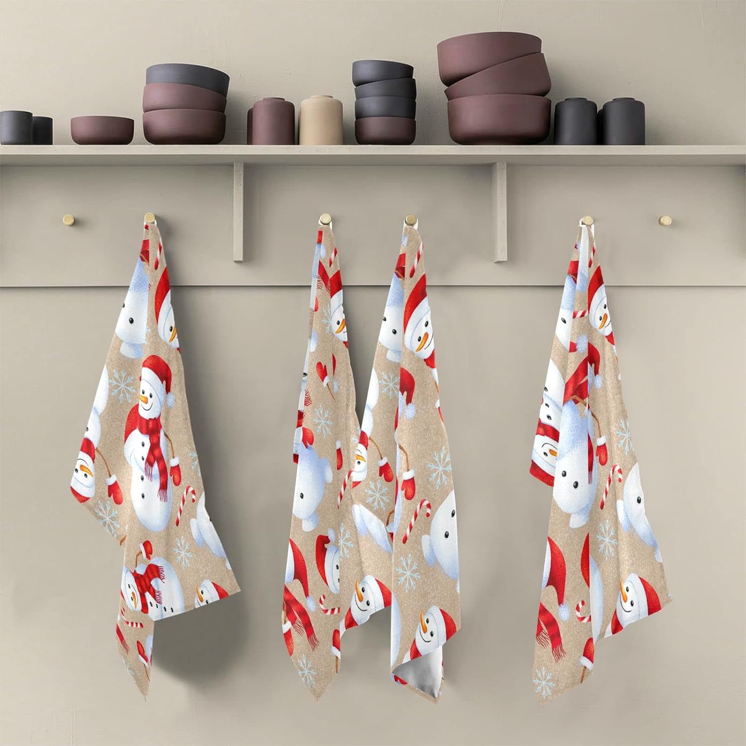 SKYSONIC Background Dancer Kitchen Dish Towel Set,Drying Kitchen Towels ...