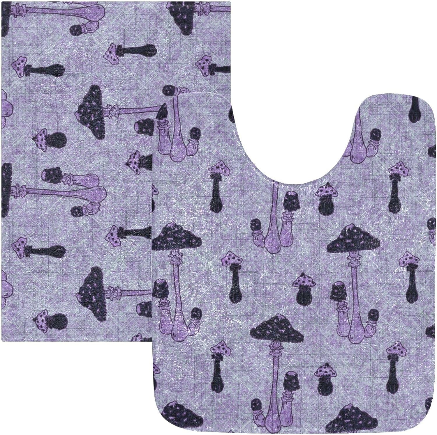 SKYSONIC Bath Mats Toiletry Mat, Fluffy Plush Absorbent Bath Rugs ...