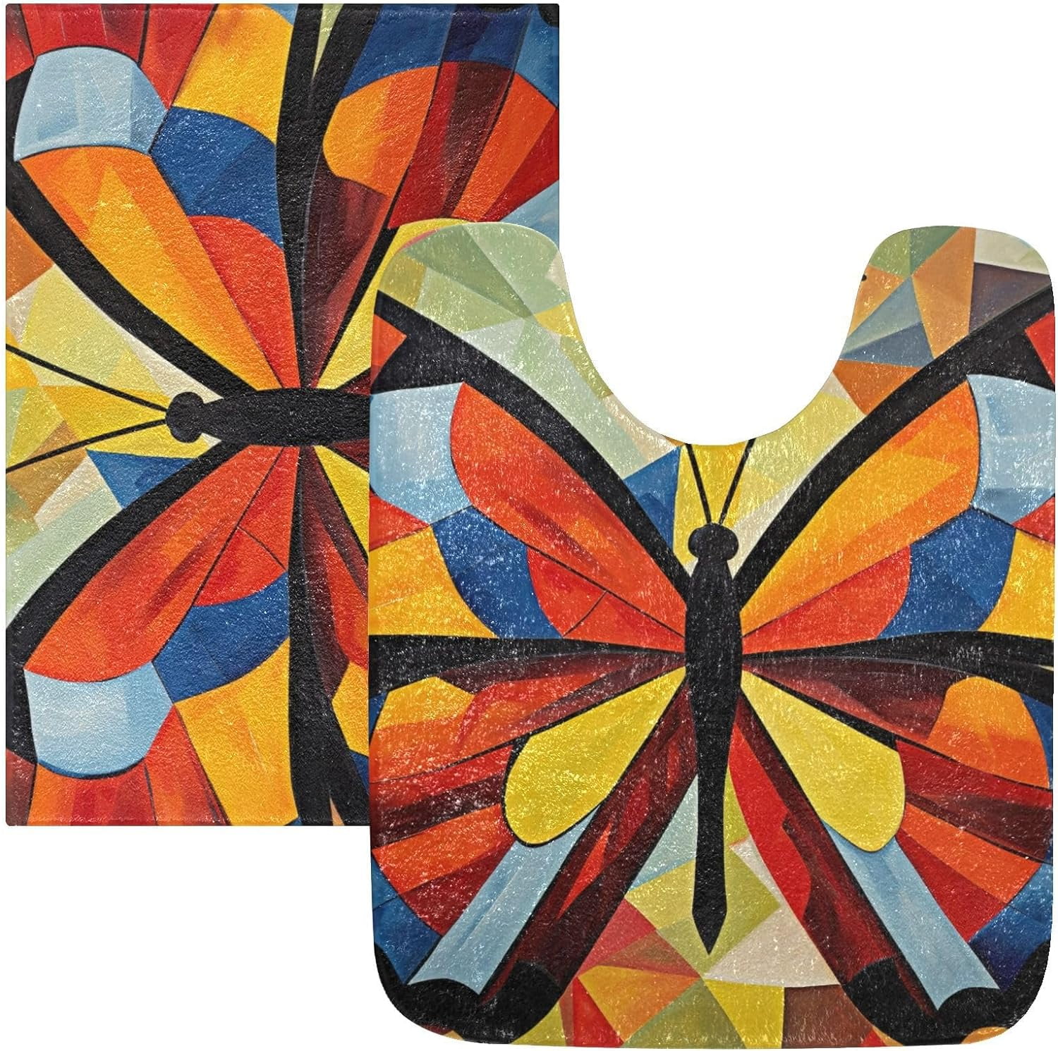 SKYSONIC Bathroom Rug Mats Toiletry Mat, Fluffy Plush Absorbent Bath ...