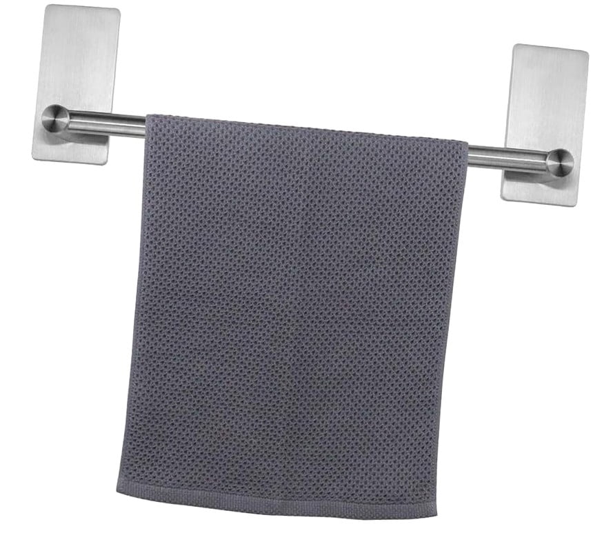 SKYSONIC Bathroom Steel Wall Rack Hanging Stick Adhesive Hanger Style ...