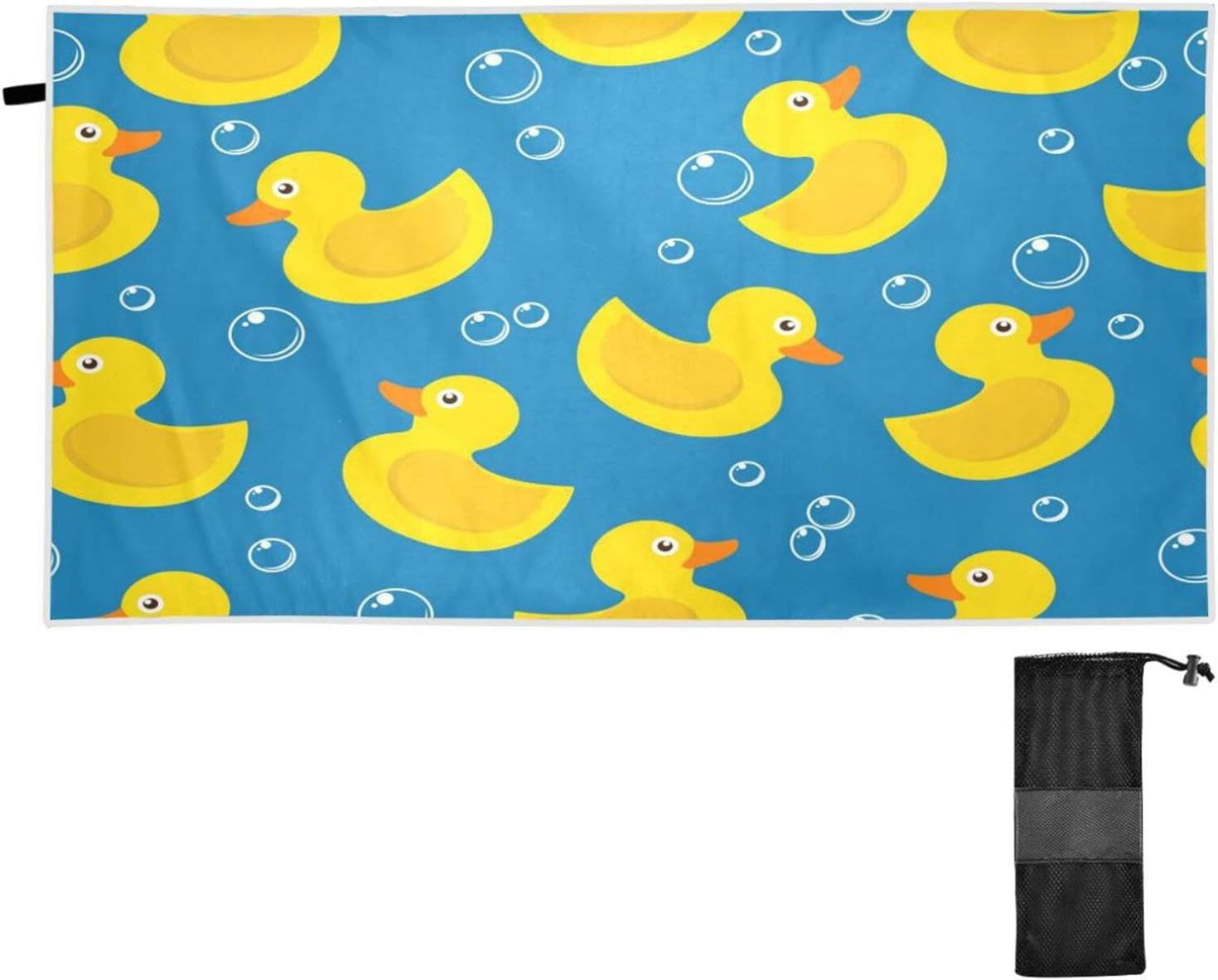 SKYSONIC Beach Towels 30"x60", Bubble Duck Camping Towels Sand Free ...