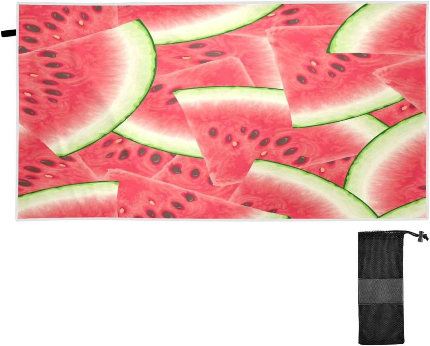 SKYSONIC Beach Towels 30"x60", Colorful Watermelon Tropical Camping ...