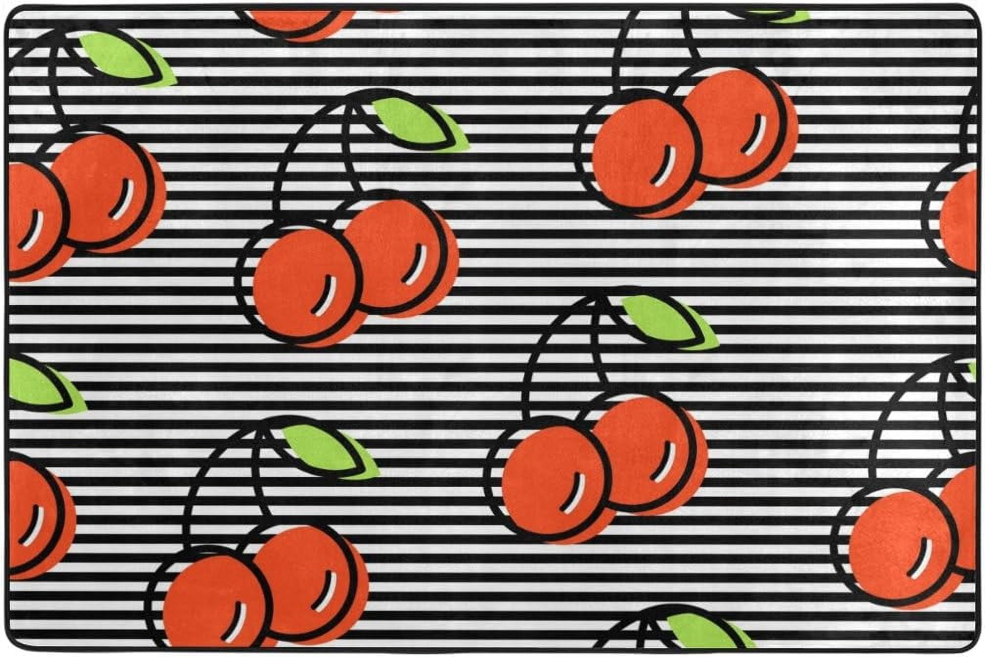 SKYSONIC Beautiful Cherry Area Rug Pad 24x36 Inch 100% Light Weight ...