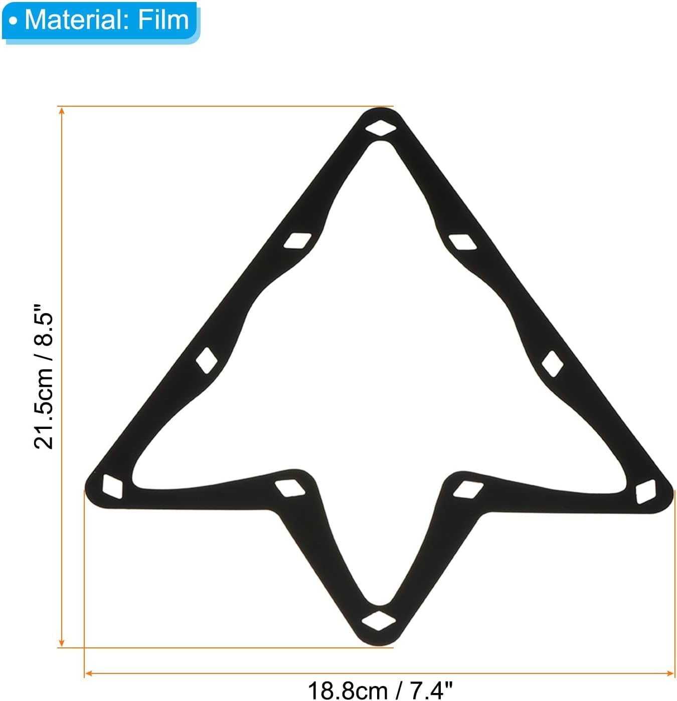 SKYSONIC Billiard Sticker, 6-Piece Triangular Billiard Rack Table ...