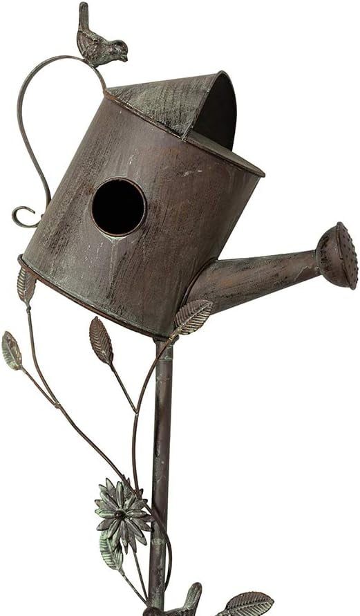 SKYSONIC Bird Houses for Outside with Pole, Birdhouse Stake for Outdoor ...