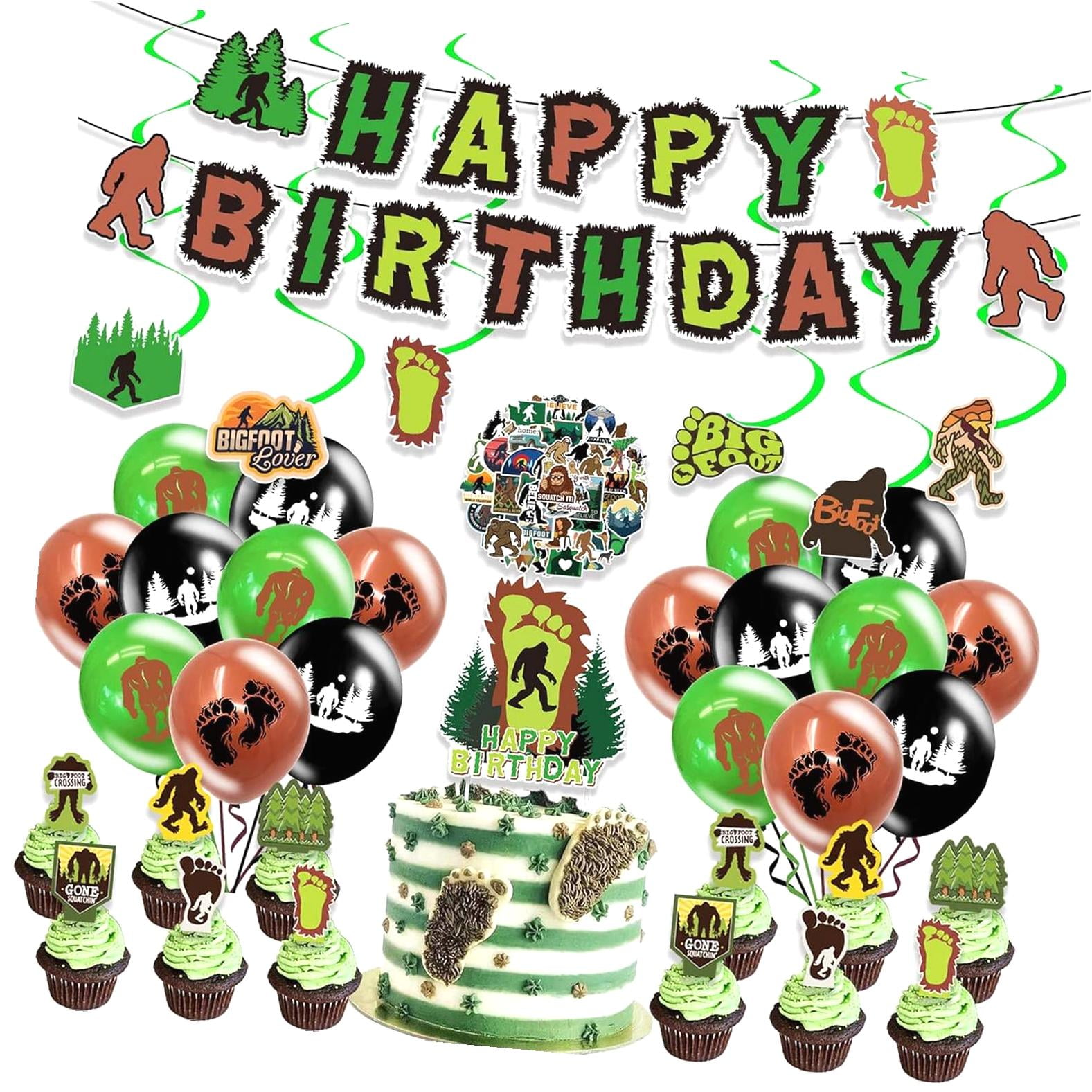 SKYSONIC Birthday Celebration Kit Featuring Banner, Balloons, Cake ...