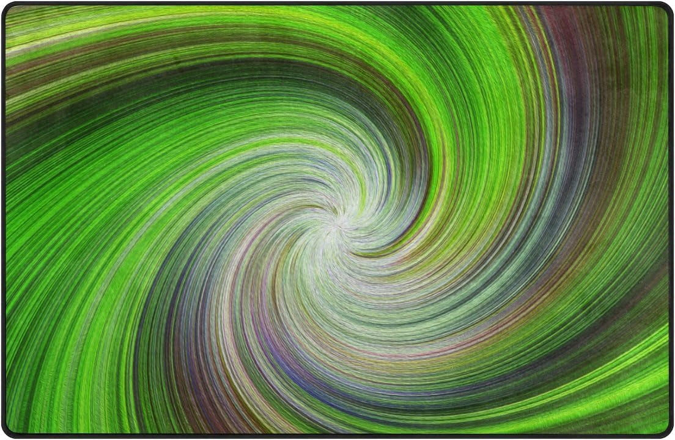 SKYSONIC Bright Green Area Rug Pad 60x39 inch, 100% Light Weight ...