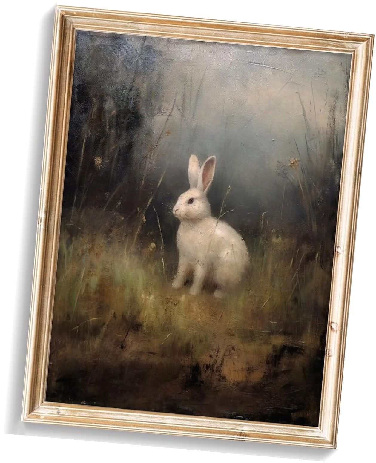 SKYSONIC Bunny Wall Prints, Wild Hare Rabbit Rabbit Canvas Oil Painting ...