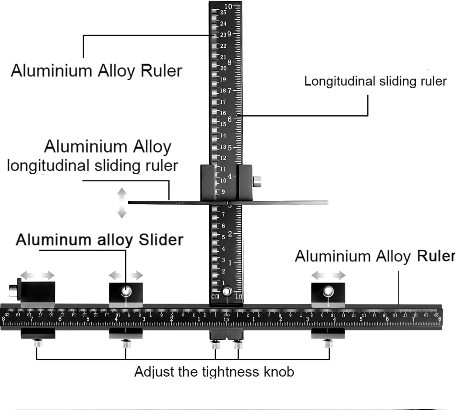 SKYSONIC Cabinet Handle Template, Featuring Automatic Center to Prevent ...