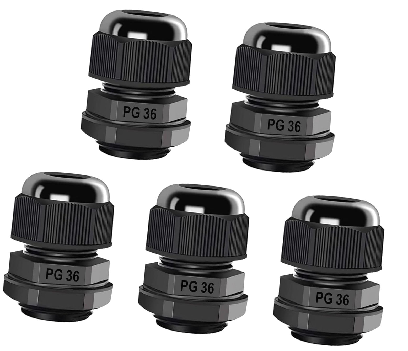 SKYSONIC Cable Gland PG36 5 Pieces IP68 Nylon Cable Connectors with ...