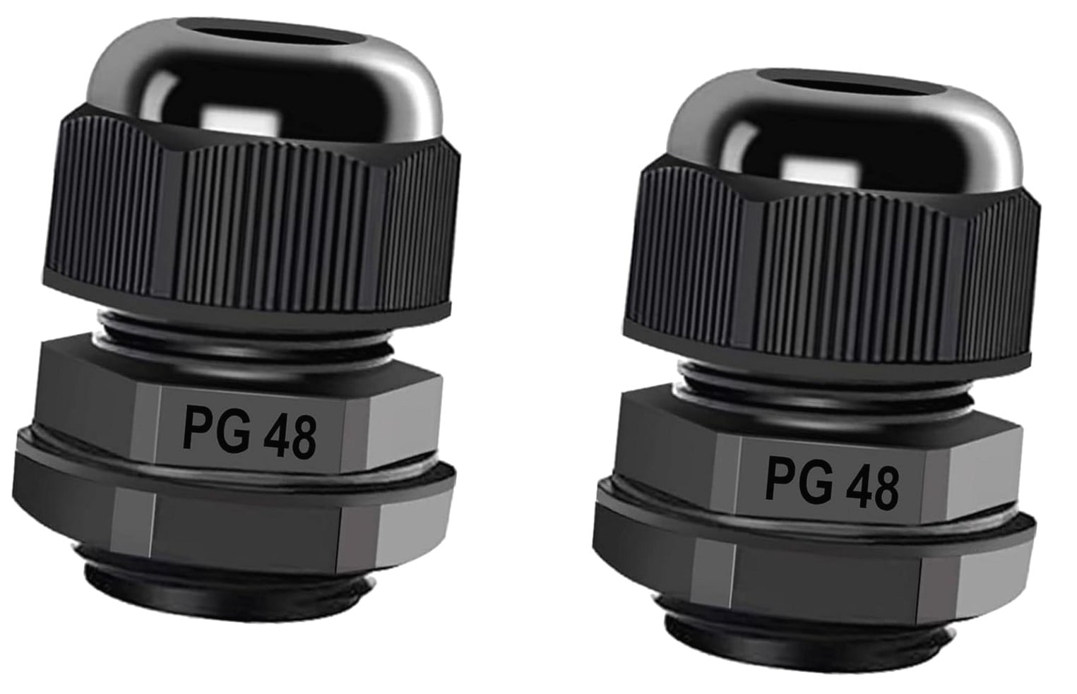 SKYSONIC Cable Gland PG48 2 Pieces IP68 Nylon Cable Connectors with ...