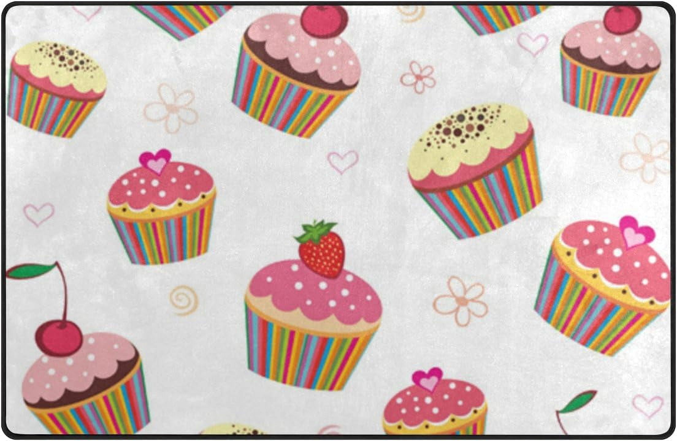 SKYSONIC Cake Pattern Area Rug Pad - 31 x 20 inch - 100% Light Weight ...