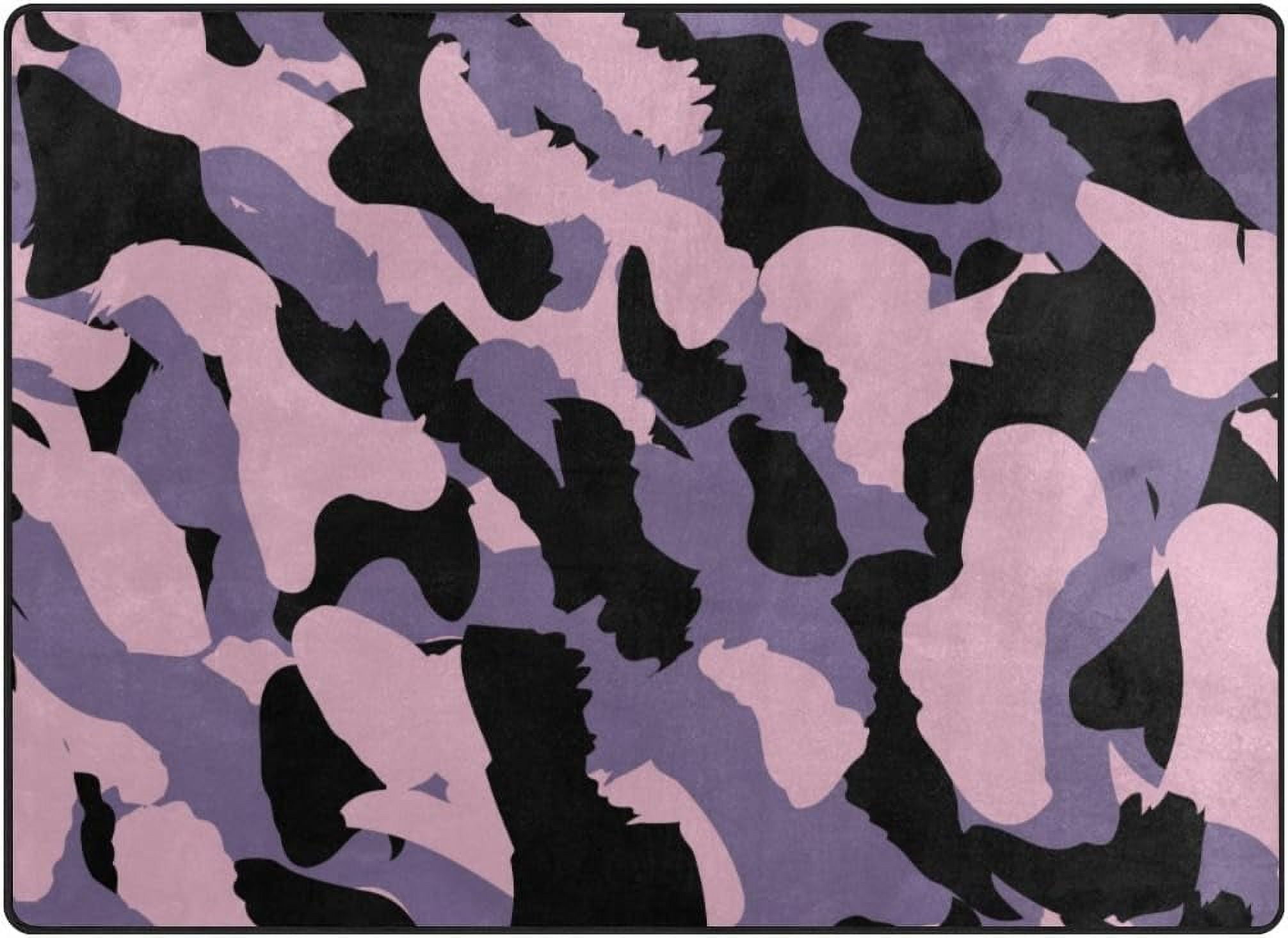 SKYSONIC Camouflage Fashion Print 80x58 inches Lightweight Soft Area ...