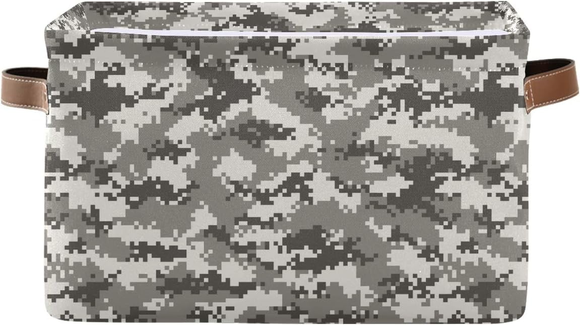 SKYSONIC Camouflage Laundry Basket Collapsible Laundry Hamper Clothes ...