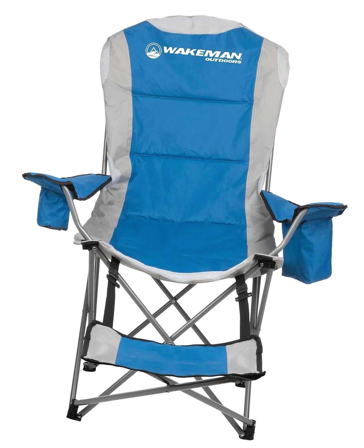 SKYSONIC Camping Chair with Footrest - 300lb Capacity Chair Featuring ...