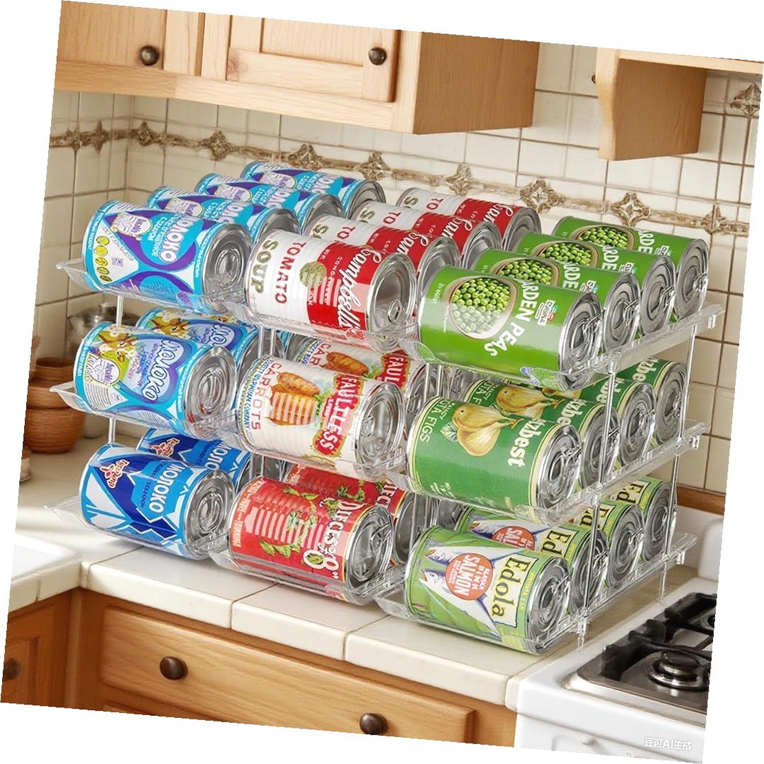 SKYSONIC Can Organizer for Pantry, 3 Sets 3 Tiers Can Organizer for ...